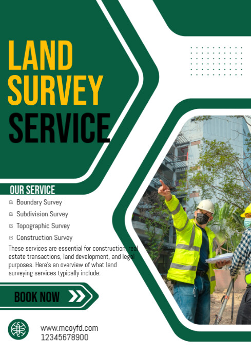 land survey service Template | PosterMyWall