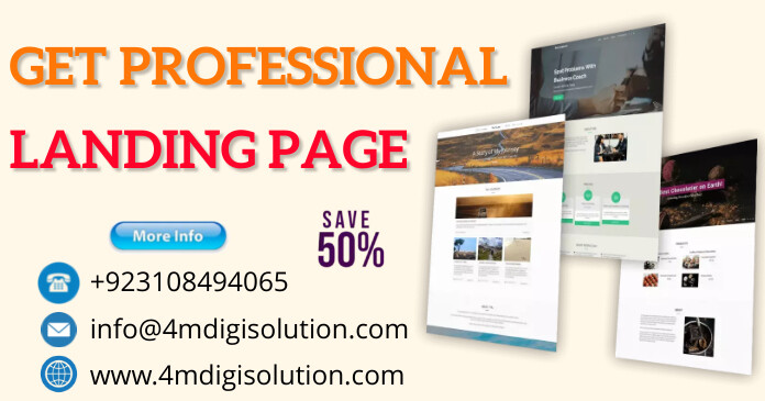 Landing page service template | PosterMyWall