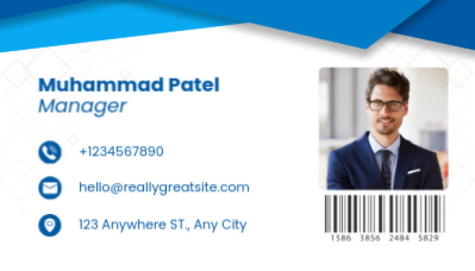 Copy of Landscape ID Card Business Card Name Card | PosterMyWall
