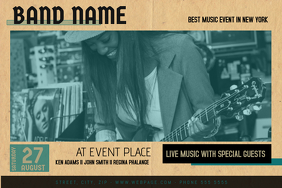 indie band concert flyer template | PosterMyWall