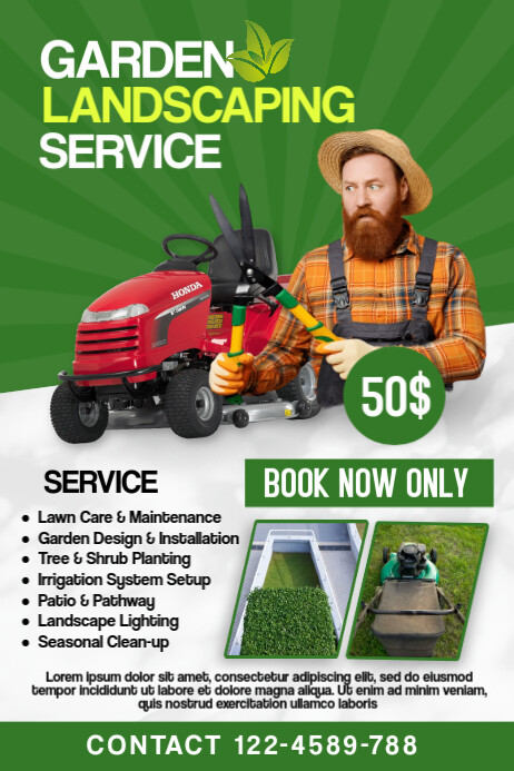 Landscaping flyer Template | PosterMyWall