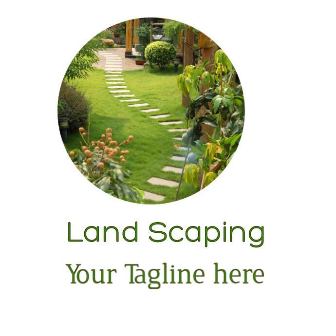 Landscaping green color logo Template | PosterMyWall