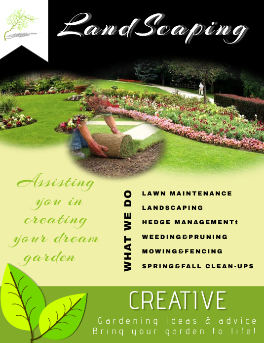 Copy of Landscaping | PosterMyWall