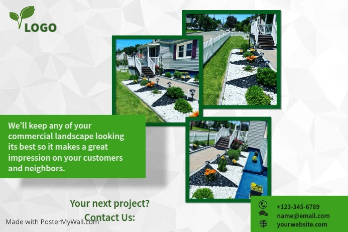 Copy of Landscaping Service Banner | PosterMyWall
