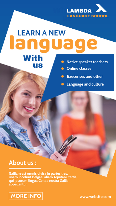 Copy Of Language Classes Online Ad PosterMyWall copy-of-language-classes-online-ad-postermywall