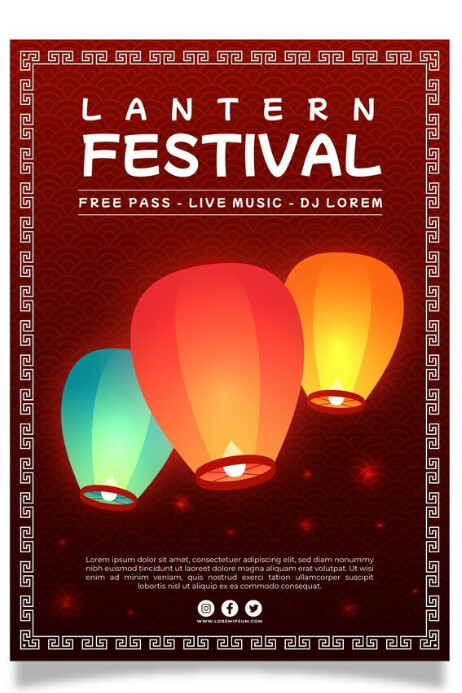 lantern festival Template | PosterMyWall