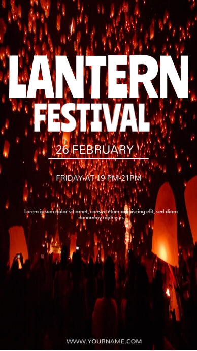 Lantern festival Template | PosterMyWall