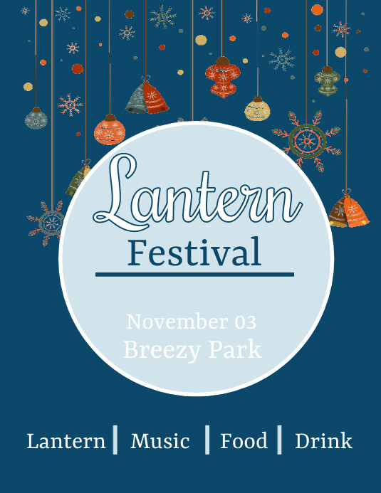 Lantern Festival Pamflet Template | PosterMyWall