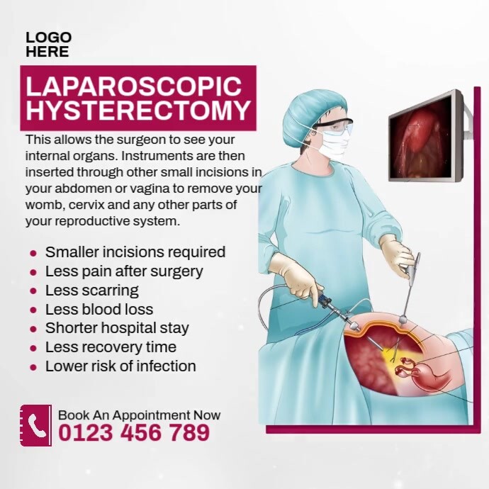 Laparoscopic Hysterectomy Template | PosterMyWall