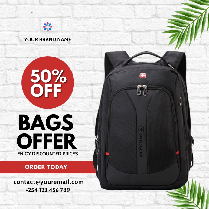 Copy of laptop bags fashion sale templates | PosterMyWall