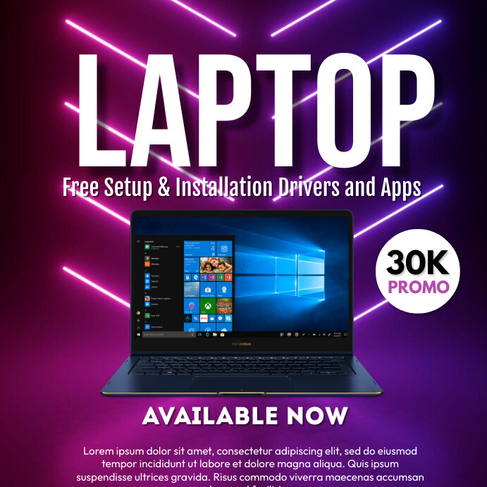 Laptop Limited Deals Template | PosterMyWall