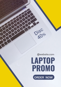 Laptop Promo A3 Template | PosterMyWall