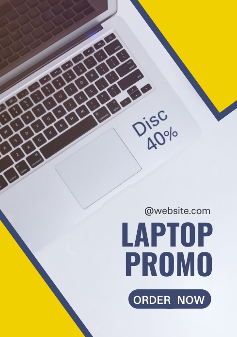 Laptop Promo A4 Template | PosterMyWall