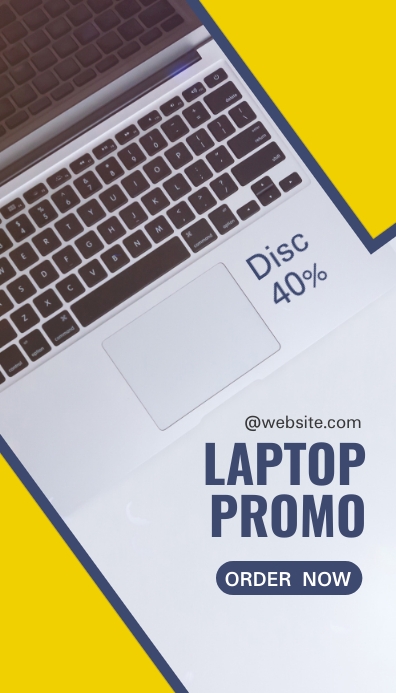 Copy of Laptop Promo Business Card | PosterMyWall