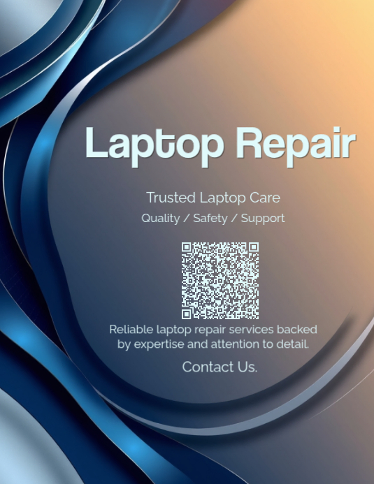 Copy of Laptop Repair Flyer Template – Trusted Service Design ...
