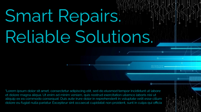 Laptop Repair Presentation Design Template | PosterMyWall
