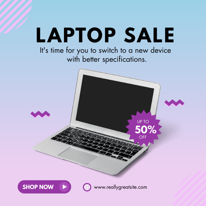 LAPTOP RETAIL AND SALE TEMPLATE | PosterMyWall