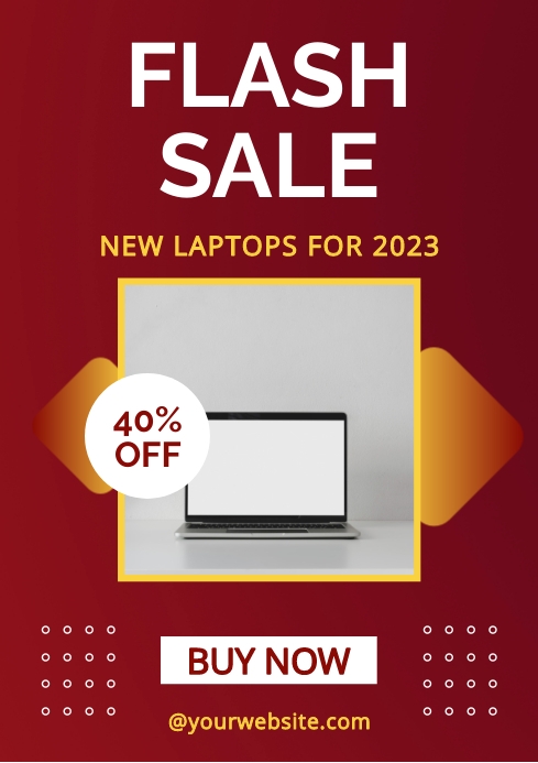 Laptop Sale A4 Template | PosterMyWall