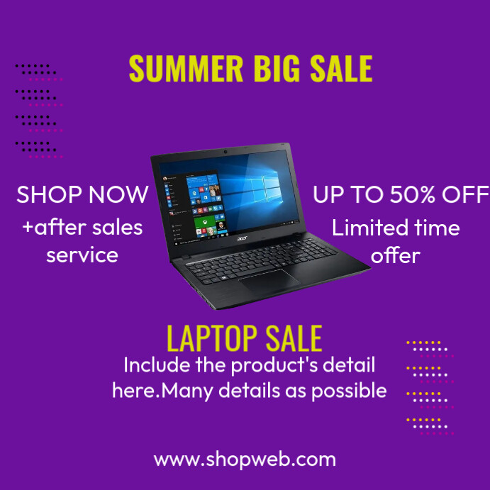 Laptop sale poster Template | PosterMyWall