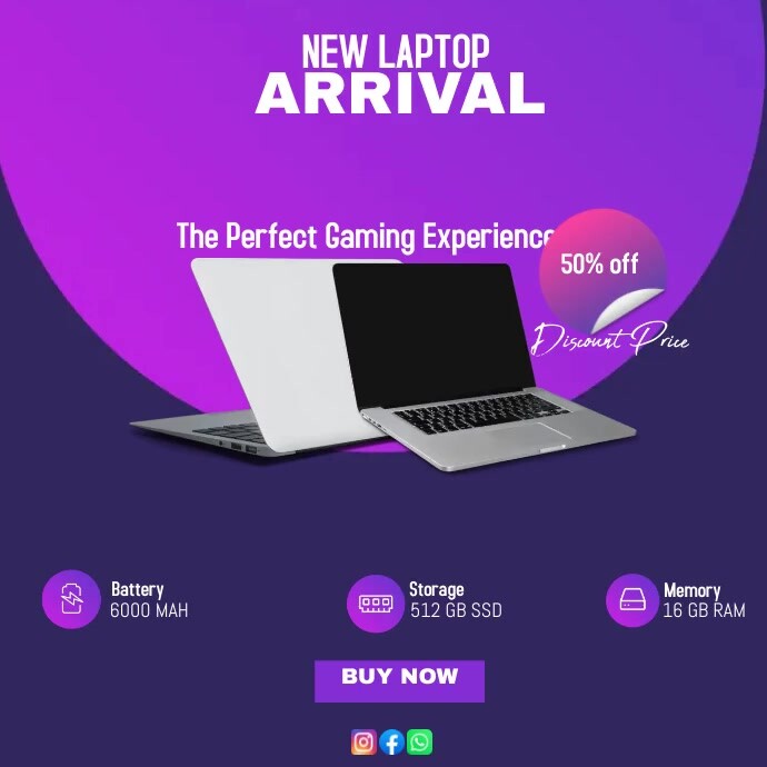 Laptop sales video Template | PosterMyWall