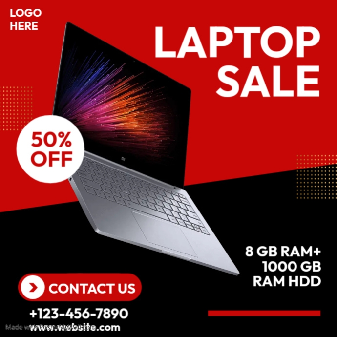 Laptop Shop A5 Template | PosterMyWall