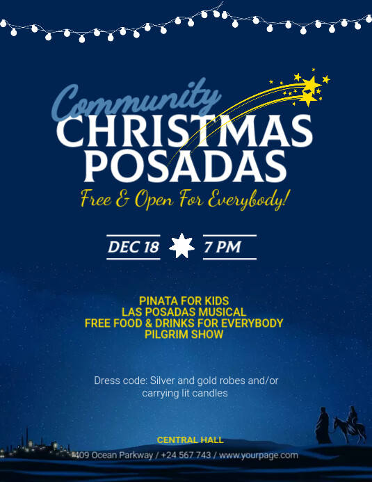 Copy of Las Posadas event Flyer Template | PosterMyWall
