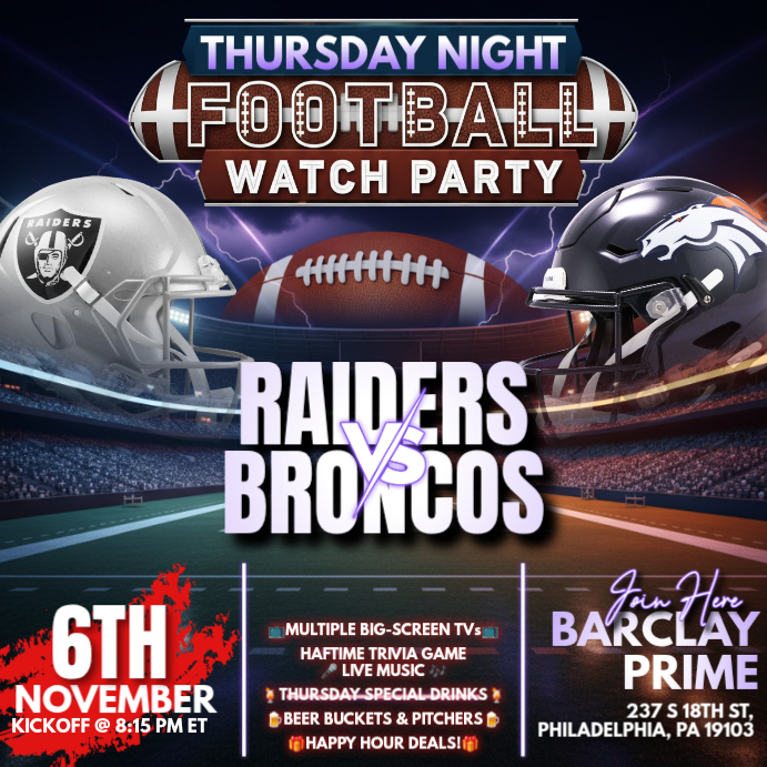 Las Vegas Raiders @ Denver Broncos: NFL Thursday Night Football Watch ...
