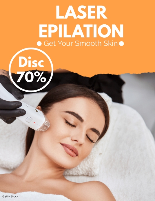 Laser Epilation Flyer Ad Poster Template | PosterMyWall