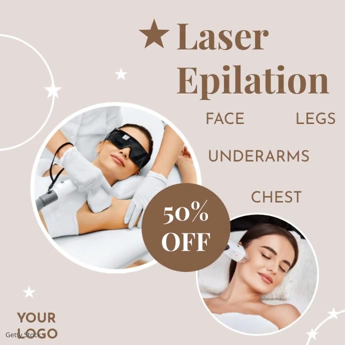Copy of Laser Epilation Hair Removal Service Templste | PosterMyWall