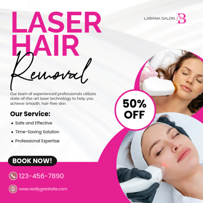 Copy of Laser HAIR REMOVAL | PosterMyWall