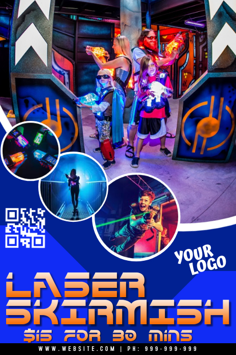 Copy of laser Skirmish | PosterMyWall