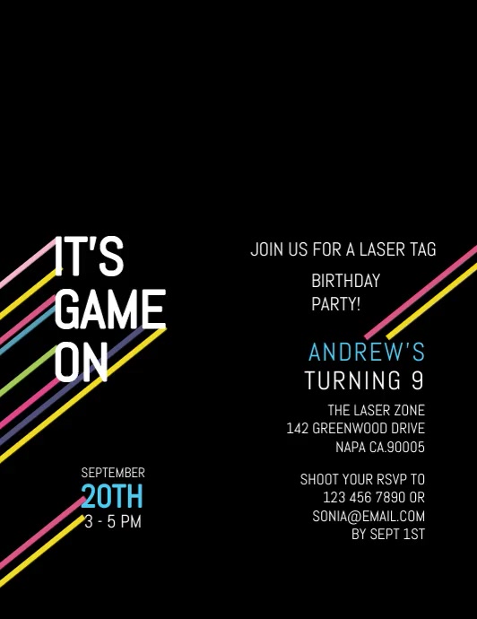 LASER TAG FLYER DESIGN Templat | PosterMyWall