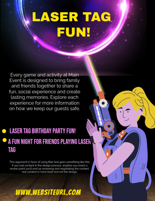 Laser Tag Fun Template | PosterMyWall