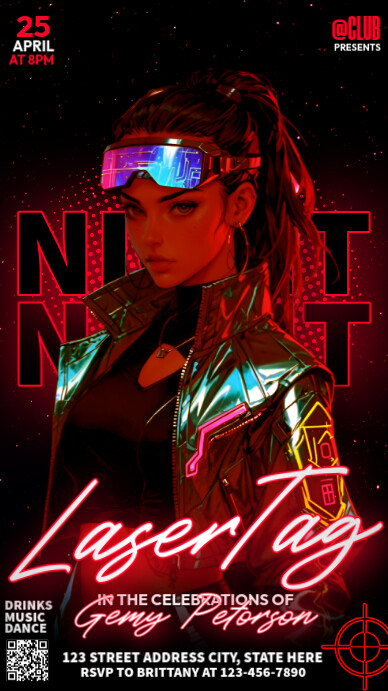 Copy of Laser Tag Night | PosterMyWall