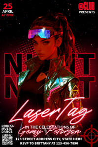 Laser Tag Party Template | PosterMyWall