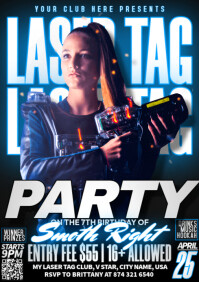 Laser Tag Party Template | PosterMyWall