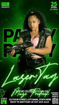 Laser Tag Party Template | PosterMyWall