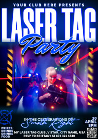 Laser Tag Party Template | PosterMyWall