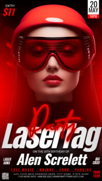 Laser Tag Party Template | PosterMyWall