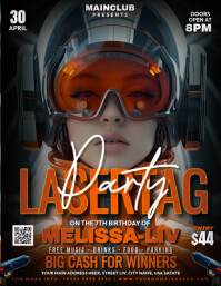 Laser Tag Party Template | PosterMyWall
