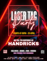 Laser Tag Party Template | PosterMyWall