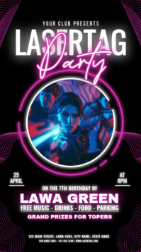 Laser Tag Party Template | PosterMyWall
