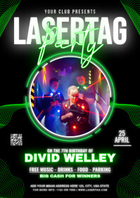 Laser Tag Party Template | PosterMyWall