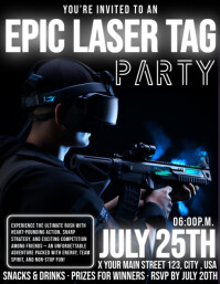 Laser Tag Party Template | PosterMyWall