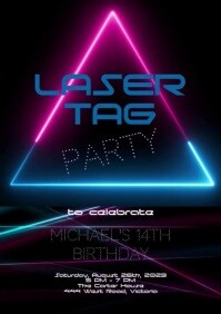 Laser Tag Template | PosterMyWall