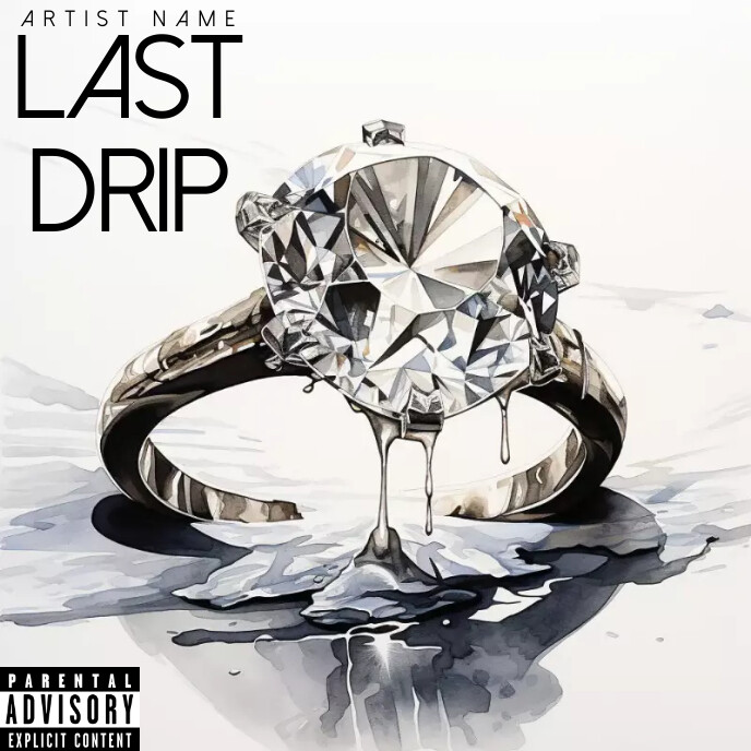 last drip diamond ring album cover design tem Template | PosterMyWall