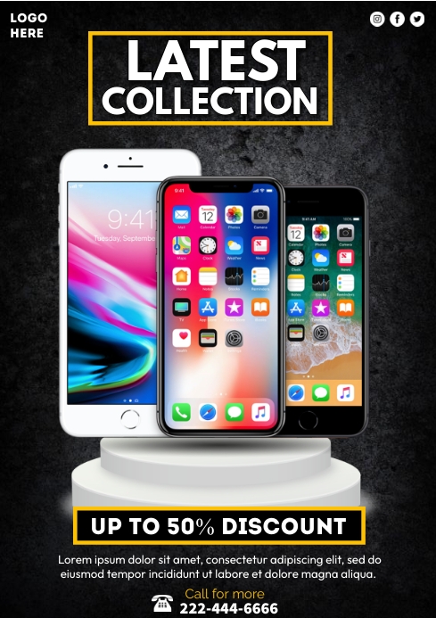 Lastest Phone Collection Template | PosterMyWall