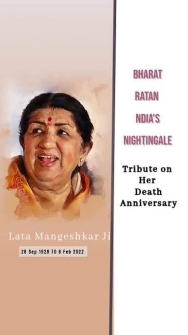 Copy of Lata Mangeshkar | PosterMyWall
