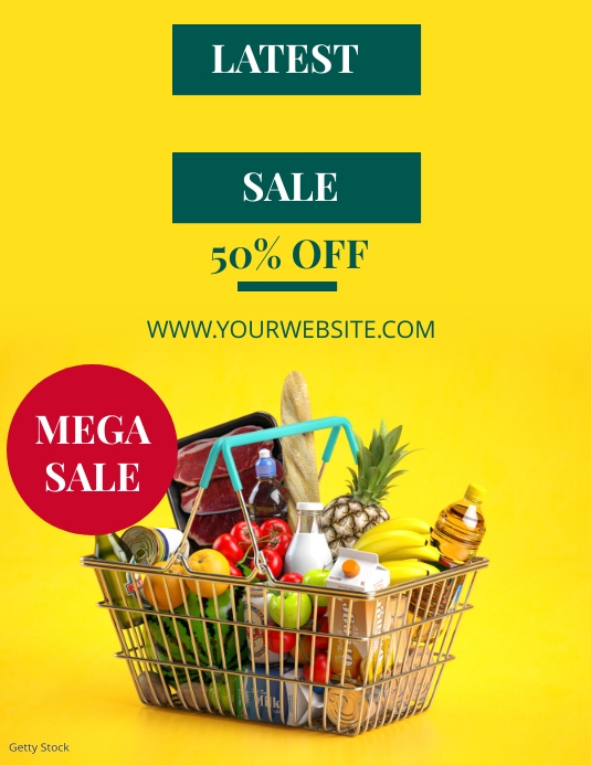latest grocery sale flyer template | PosterMyWall