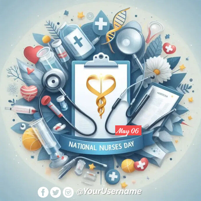 Plantilla de Latest National Nurses Day 2024 | PosterMyWall